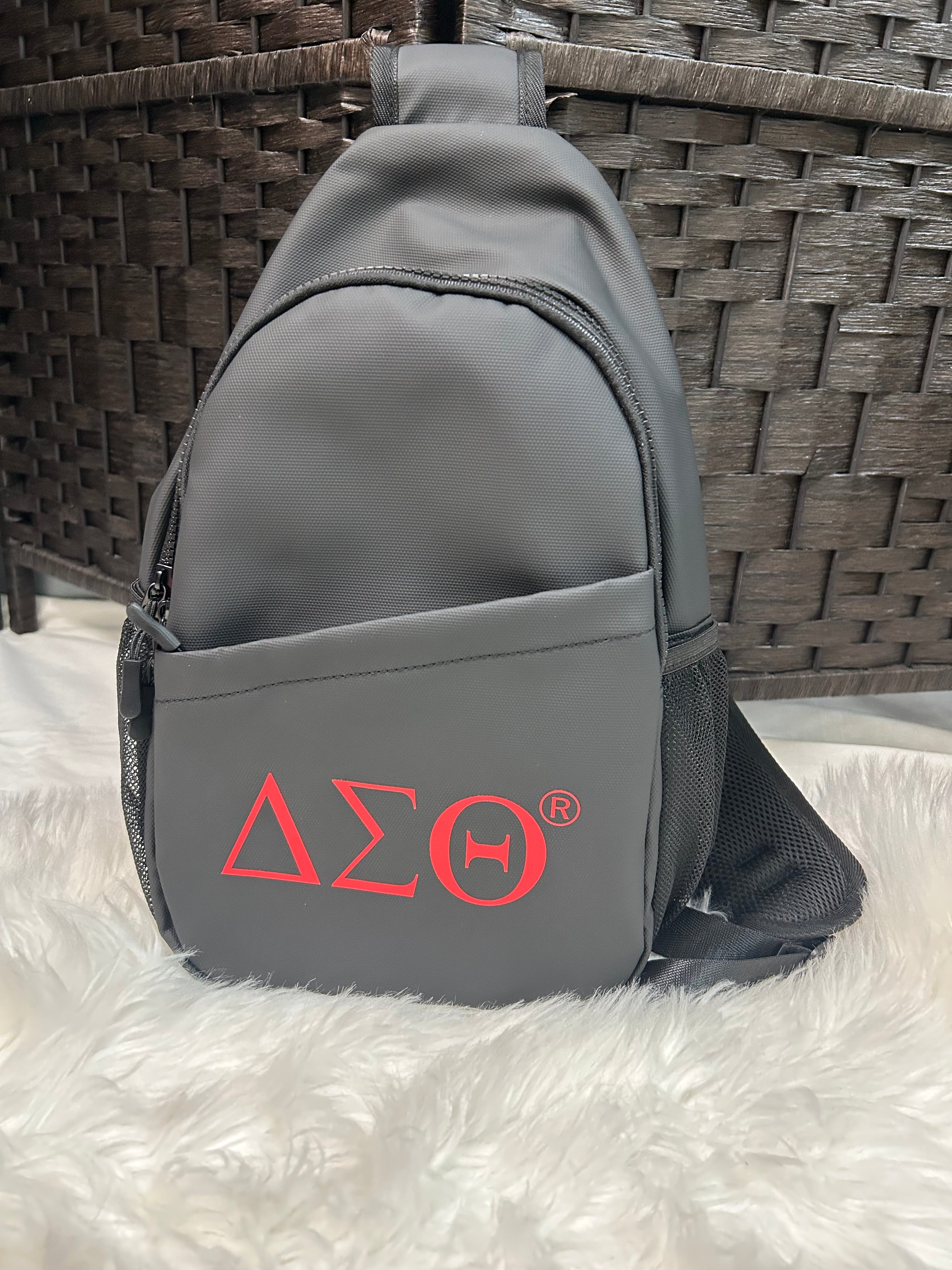 DST Greek Letter Sling Backpack – Diggin Her Roots Boutique