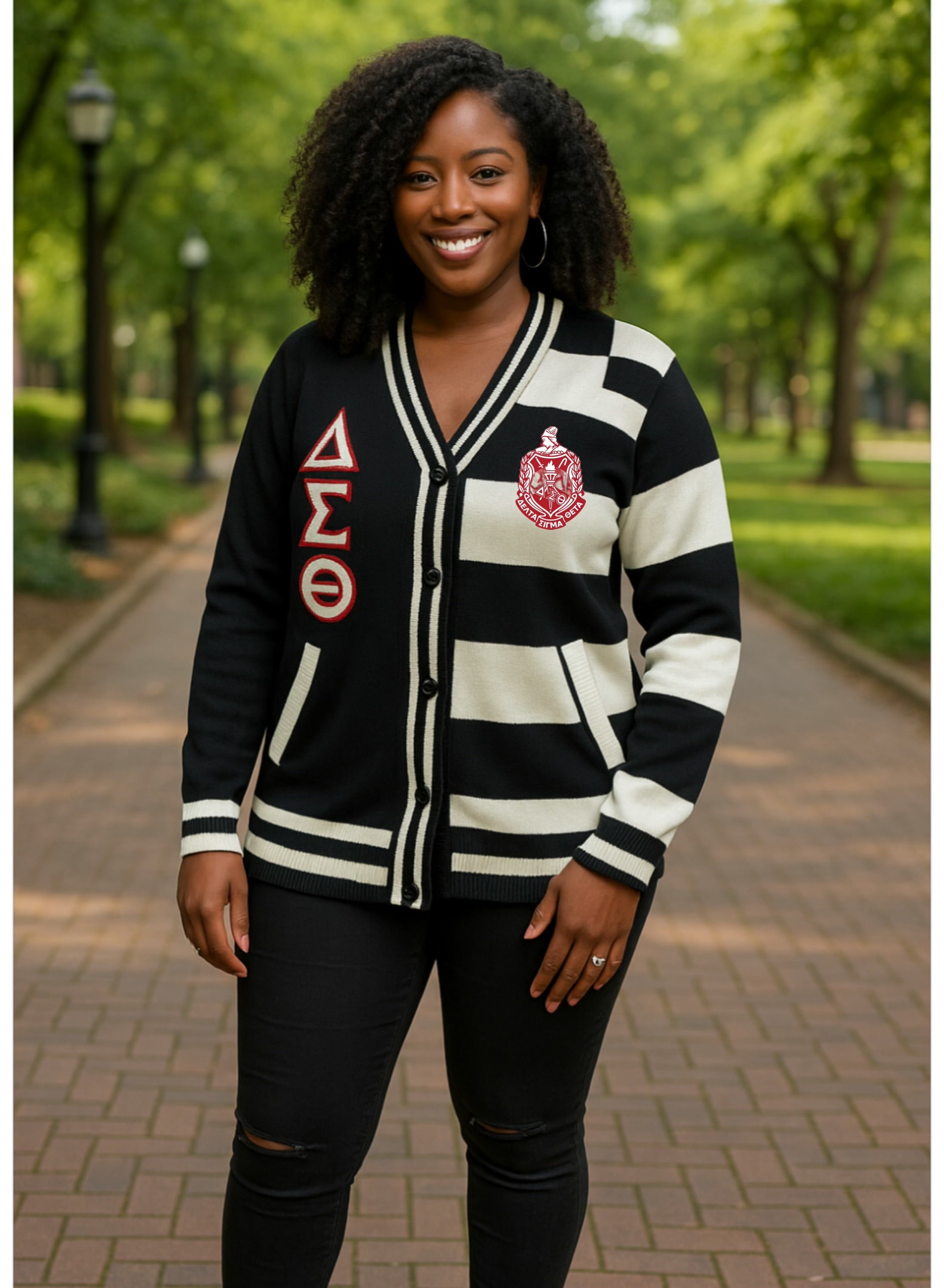 Delta Sigma Theta Cardigan *Original Design* – Diggin Her Roots Boutique