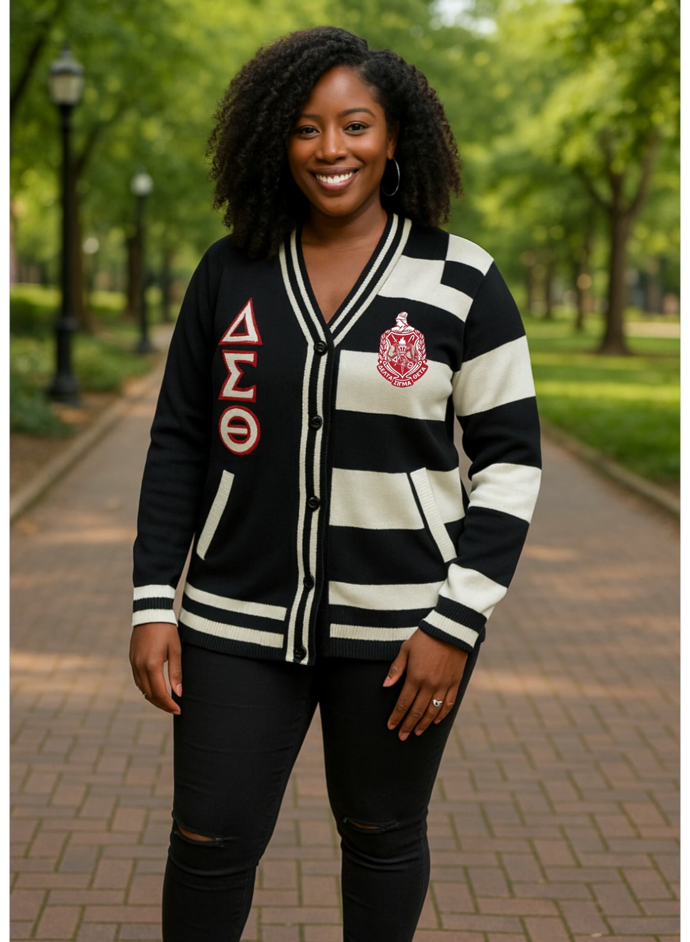Delta Sigma Theta Cardigan *Original Design* – Diggin Her Roots Boutique