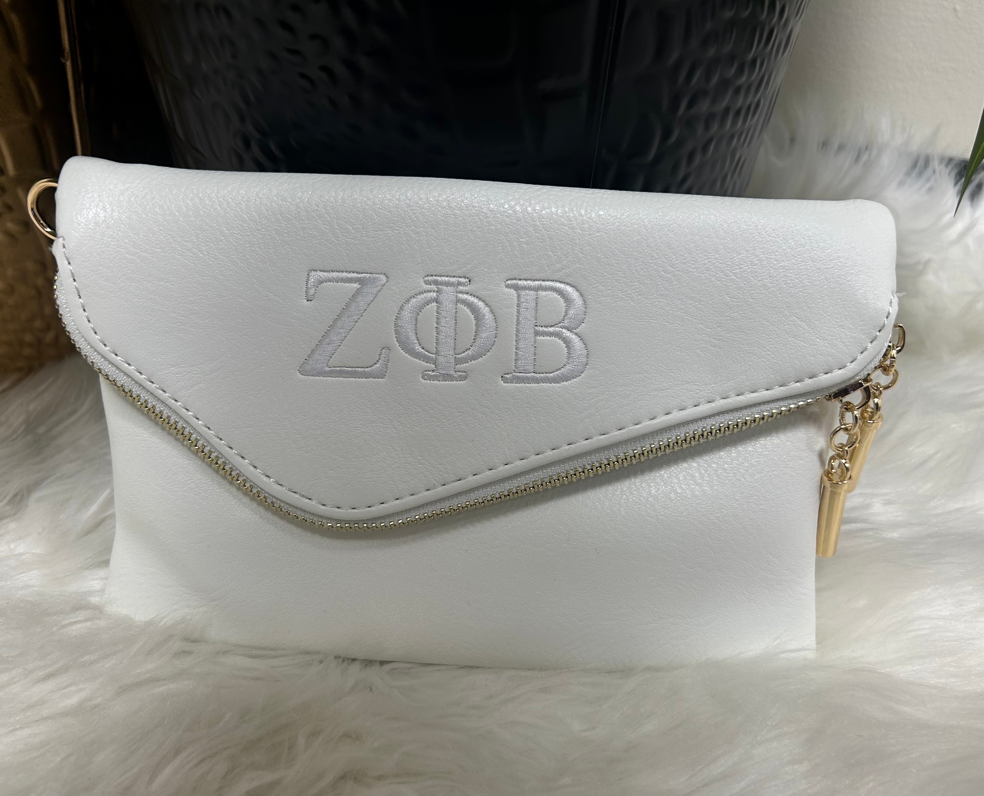 Zeta Phi Beta Foldover Clutch – Diggin Her Roots Boutique