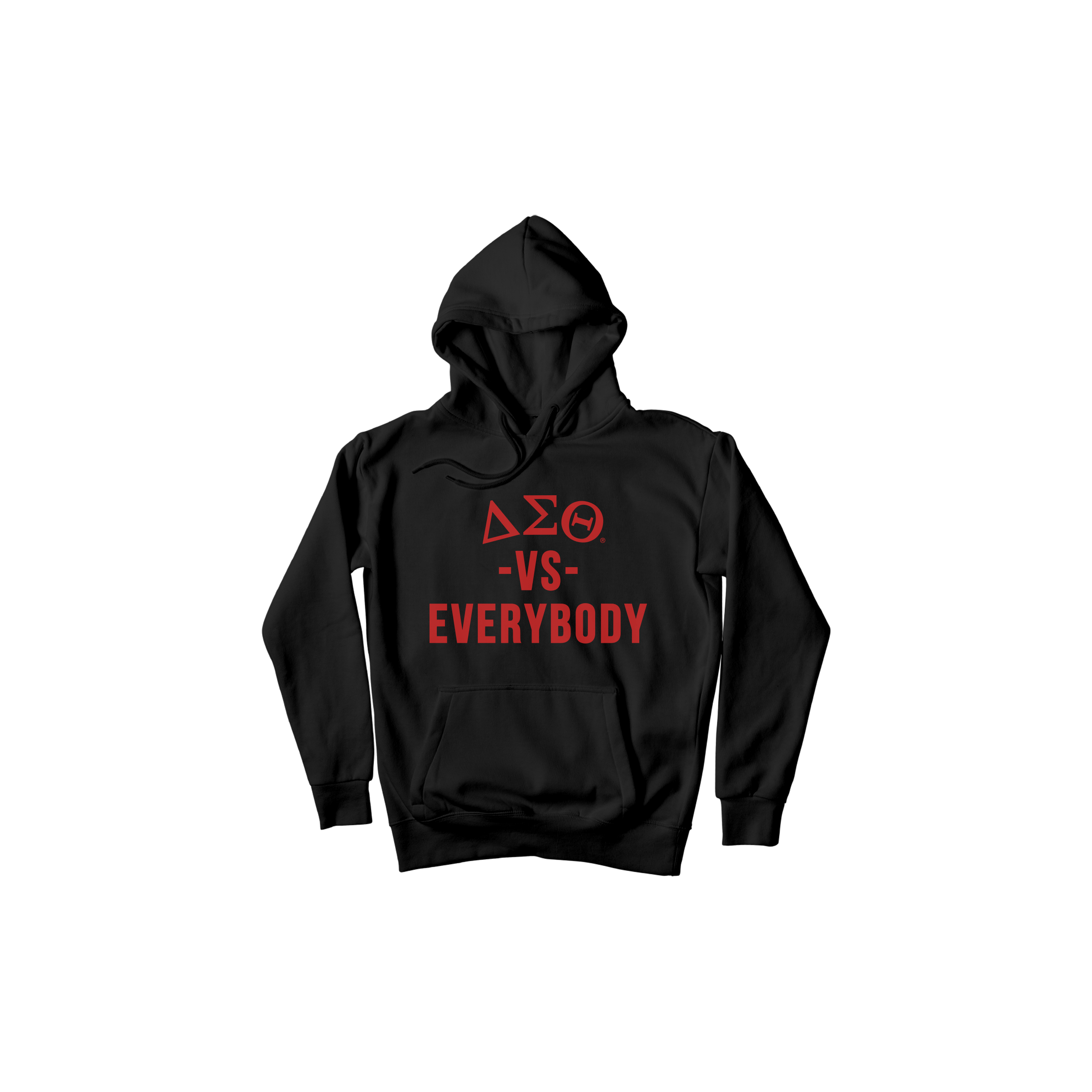 DST vs. Everybody Black Hoodie with Red Lettering – Diggin Her Roots ...