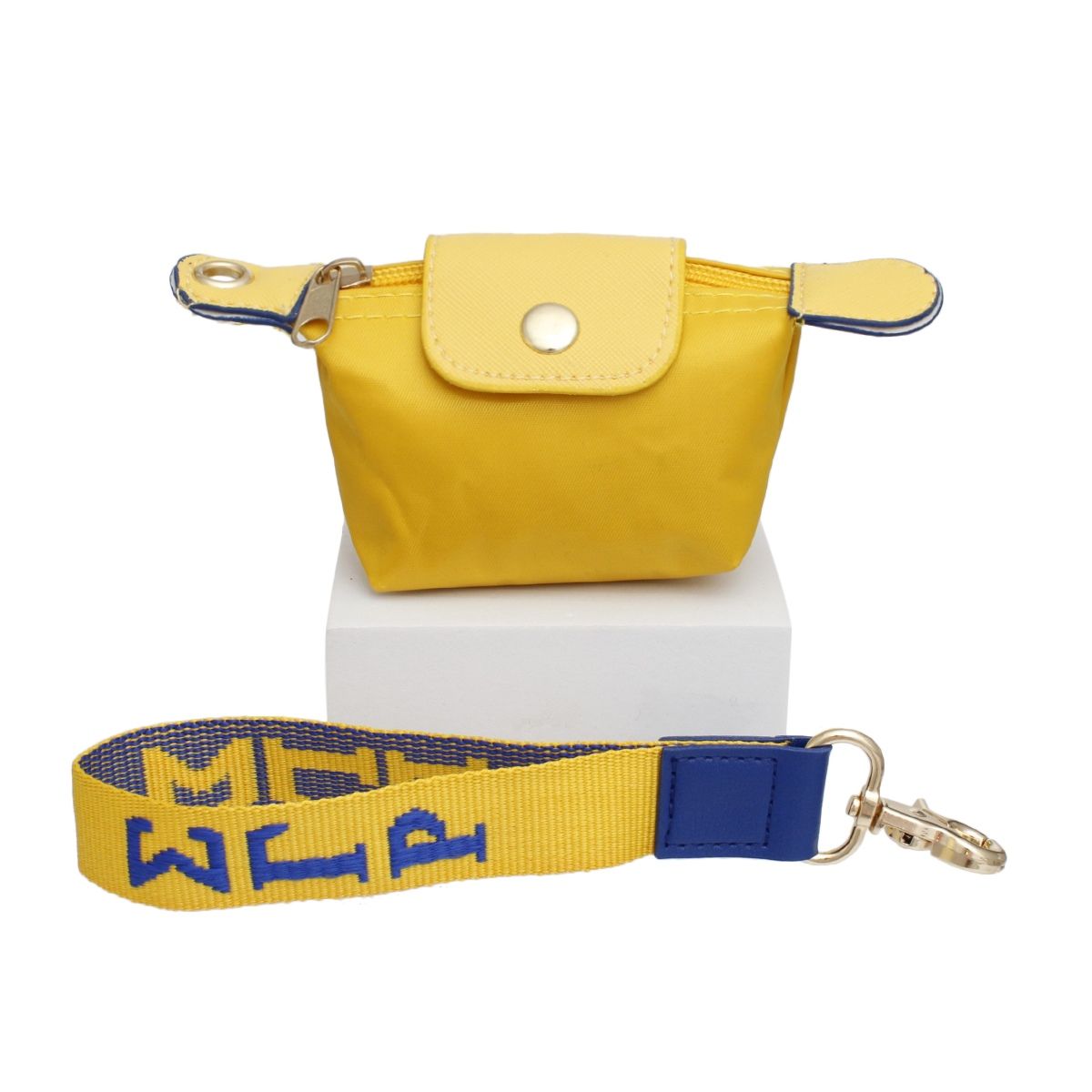 Yellow Nylon Wristlet Strap Mini Pouch – Diggin Her Roots Boutique