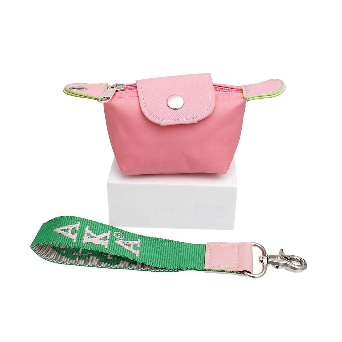 Pink Nylon Wristlet Strap Mini Pouch – Diggin Her Roots Boutique